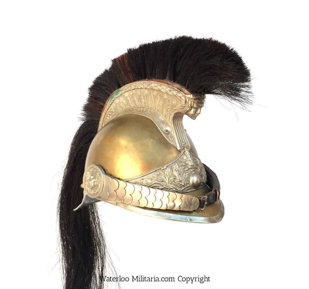 French 1913 Model Mounted Gendarmerie Helmet - Waterloo Militaria