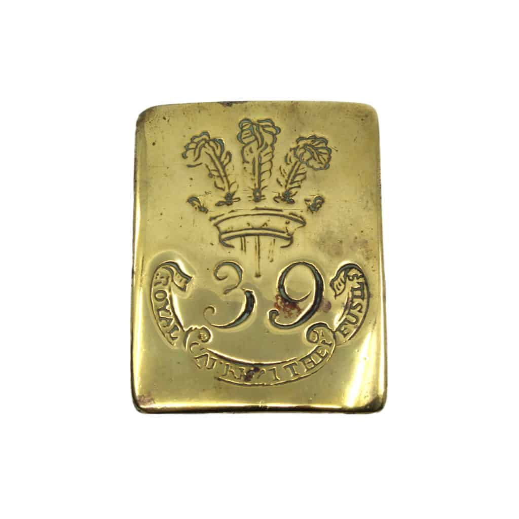Georgian Carmarthenshire Fusiliers Crossbelt Plate - Waterloo Militaria