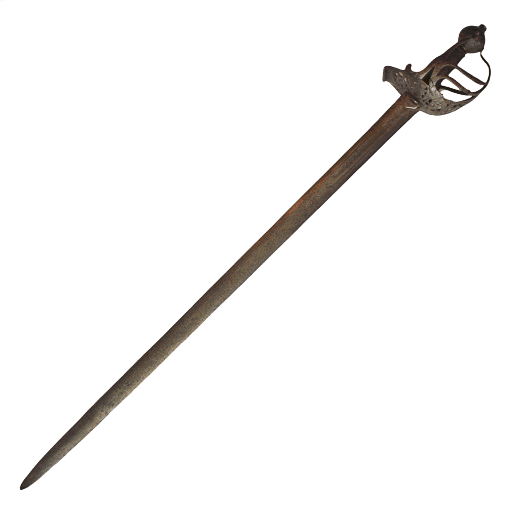 English 17th Century Mortuary Broadsword - Waterloo Militaria
