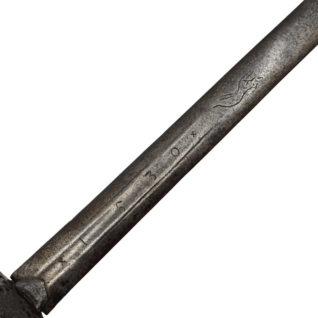 English 17th Century Mortuary Broadsword - Waterloo Militaria