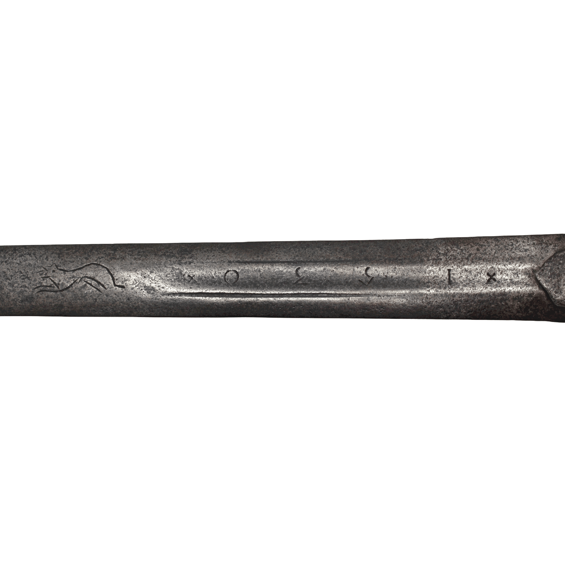 English 17th Century Mortuary Broadsword - Waterloo Militaria
