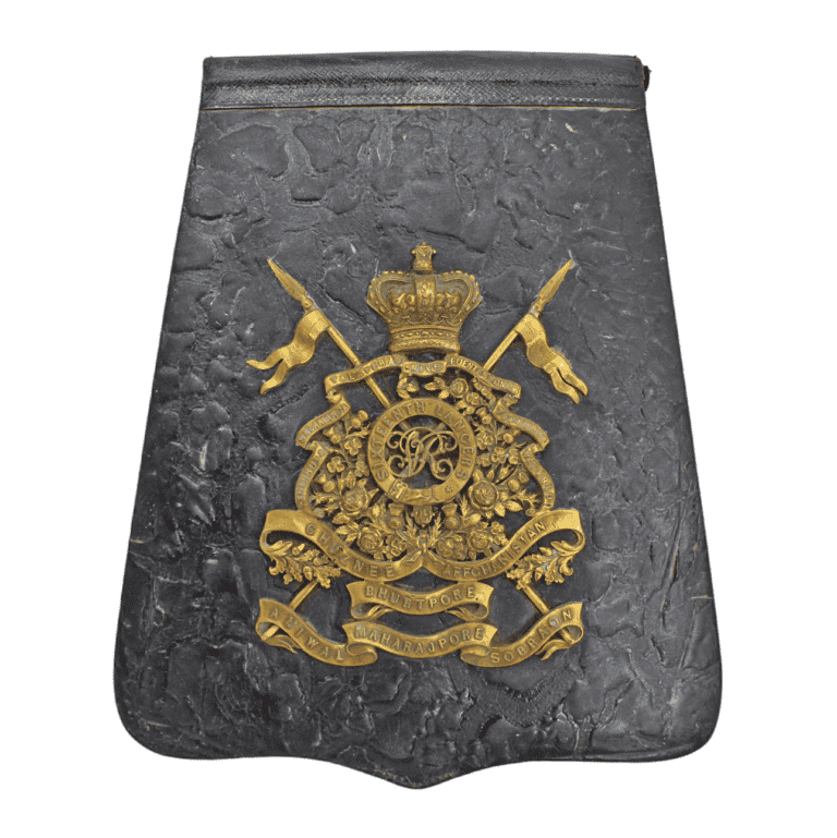 Victorian 16th Lancers Sabretache Desk Blotter - Waterloo Militaria