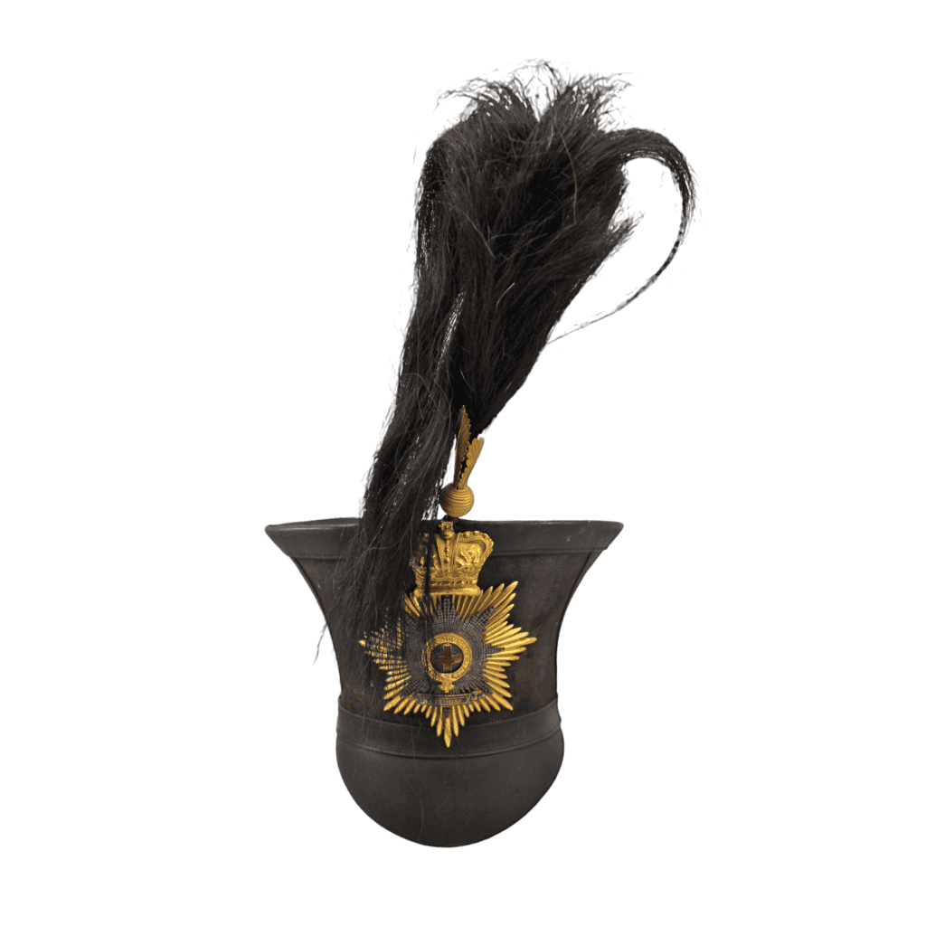 Victorian Officer's Cheshire Militia Belltop Shako - Waterloo Militaria